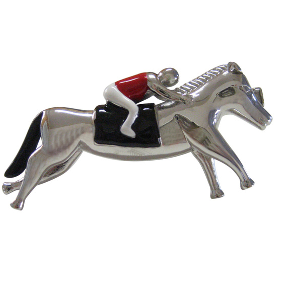 Kiola Designs | Accessories | Full Length Horse Jockey Tie Clip | Poshmark